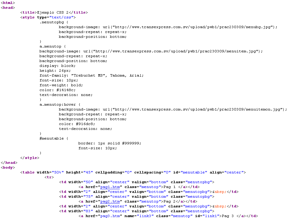 Desarrollo Plataforma Web: Hojas de Estilo (CSS)