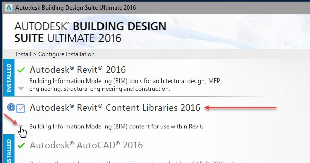 Revit Oped Revit 2016 Missing Content After Installation