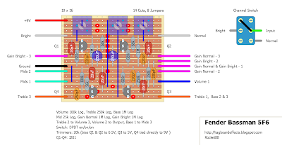 Guitar FX Layouts: Fender Bassman 5F6 Preamp