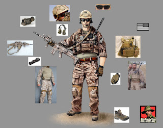 Mike Perry Art. Com: Navy Seal Character