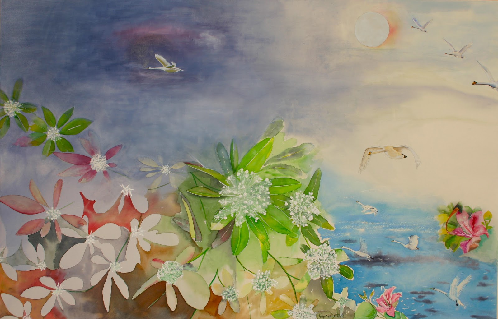 My watercolors at United Art Fair, Pragati Maidan, New Delhi ...