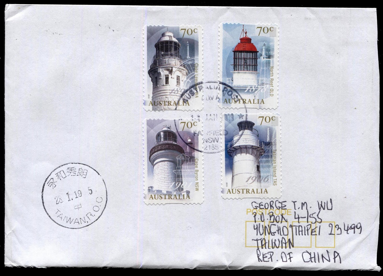Gulfmann Stamps Collection: AUSTRALIA ~ Australian Lighthouses Cover