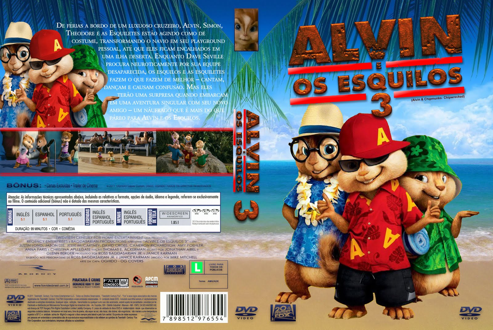 Loja Virtual Surf : alvin os esquilos 3