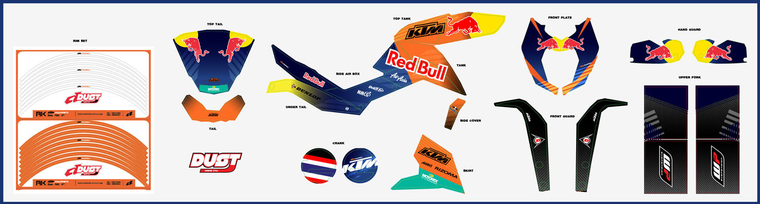 dust-graphic-style: KTM DUKE 200 : ALL NEW GRAPHIC : MOTO 3 STYLE