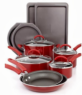 Red KitchenAid 14 Piece Cookware Set ONLY $74.99 at Macy's (Reg $230!)