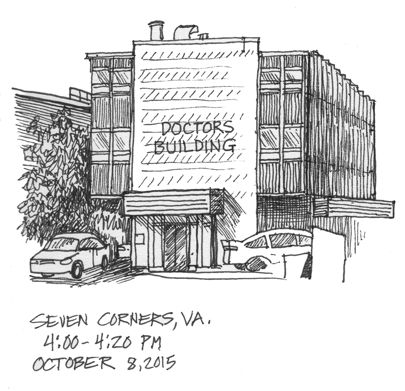 Art By-Products: InkTober 7: Doctors Building