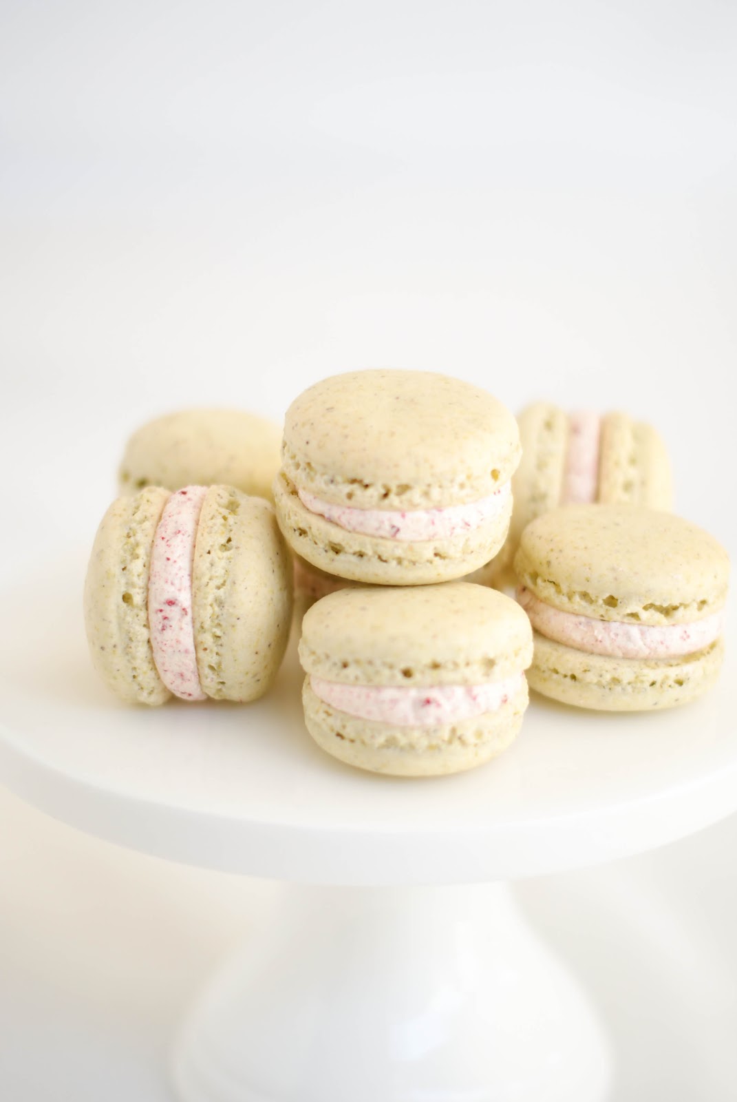 simmer & boyle: Pistachio Macarons with Raspberry and Vanilla Buttercream