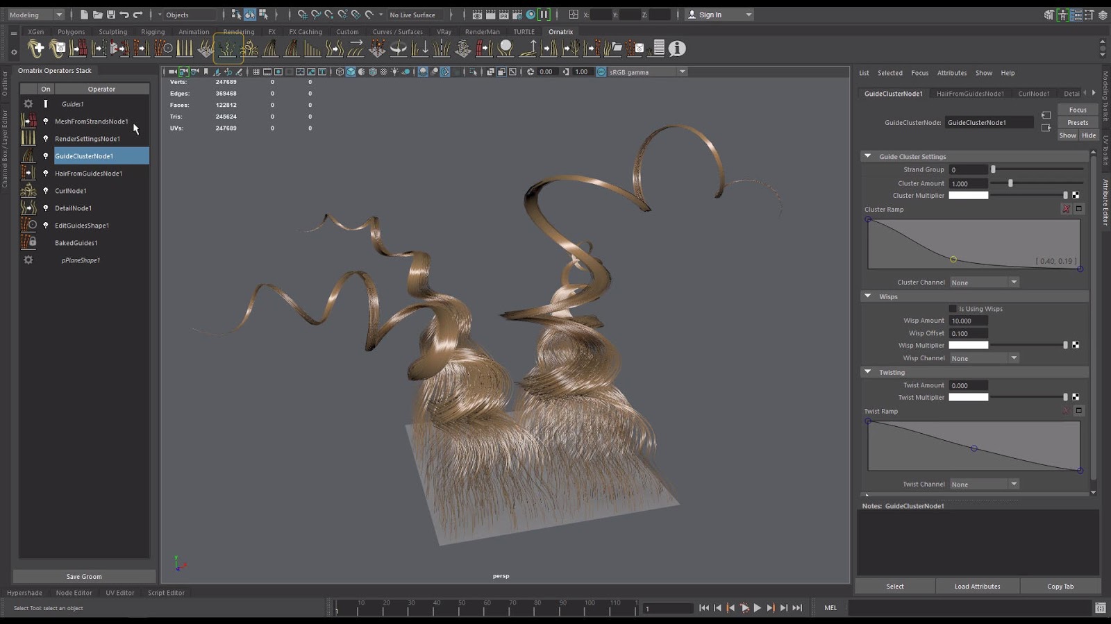 Creating a Curly Hairstyle with Ornatrix Maya | CG TUTORIAL