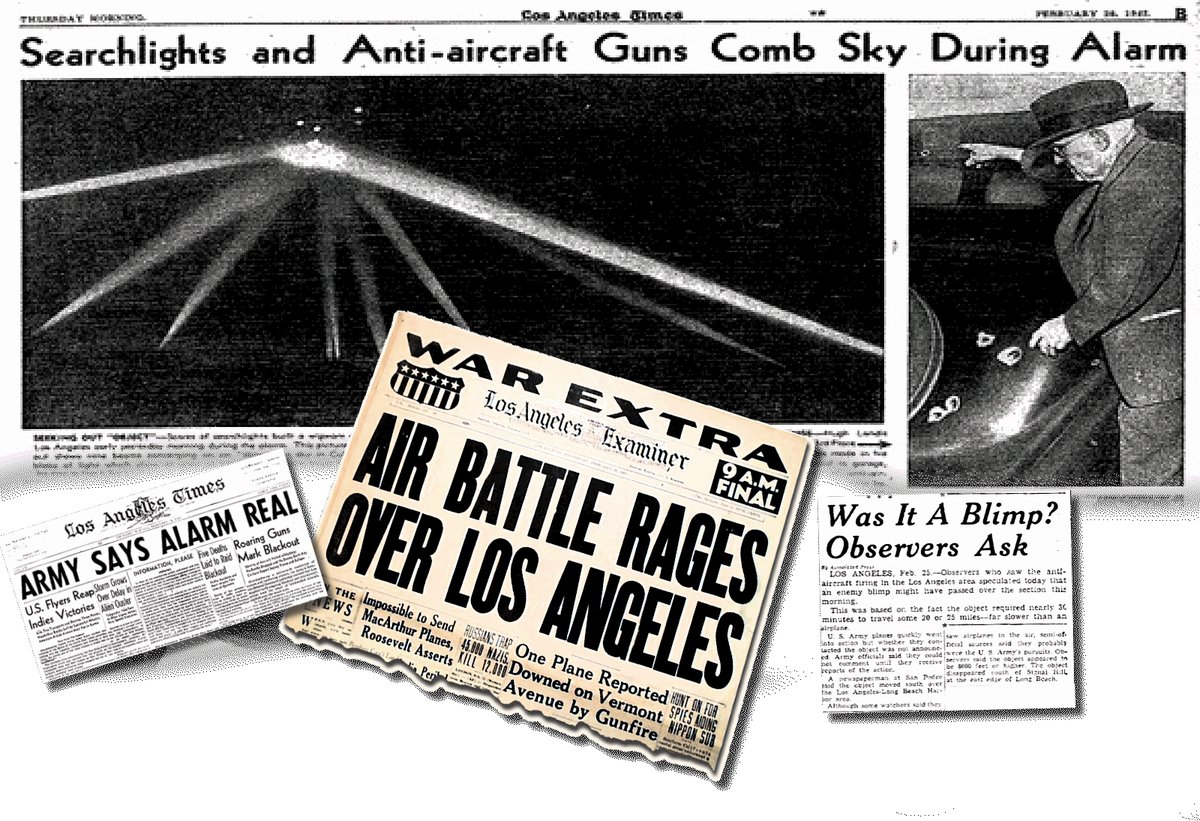 SNAFU!: Blast from the past. Fake air battle over Los Angeles 1942?