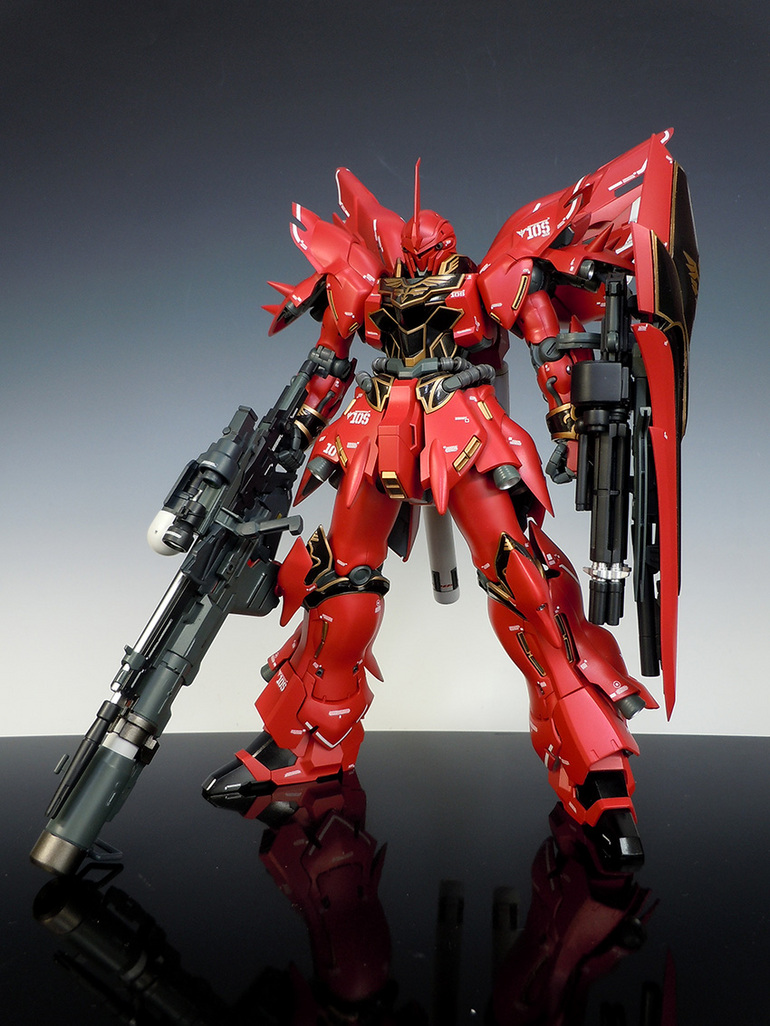 GUNDAM GUY: MG 1/100 MSN-06S Sinanju - Custom Build