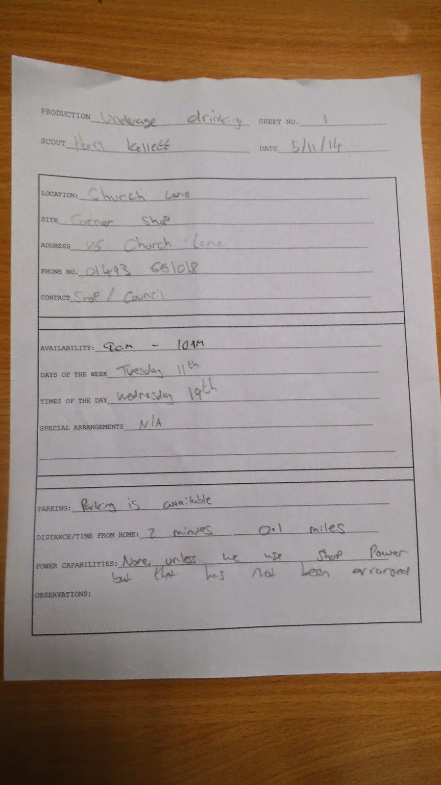 Toby Ives BTEC Media Blog 2014: November 2014