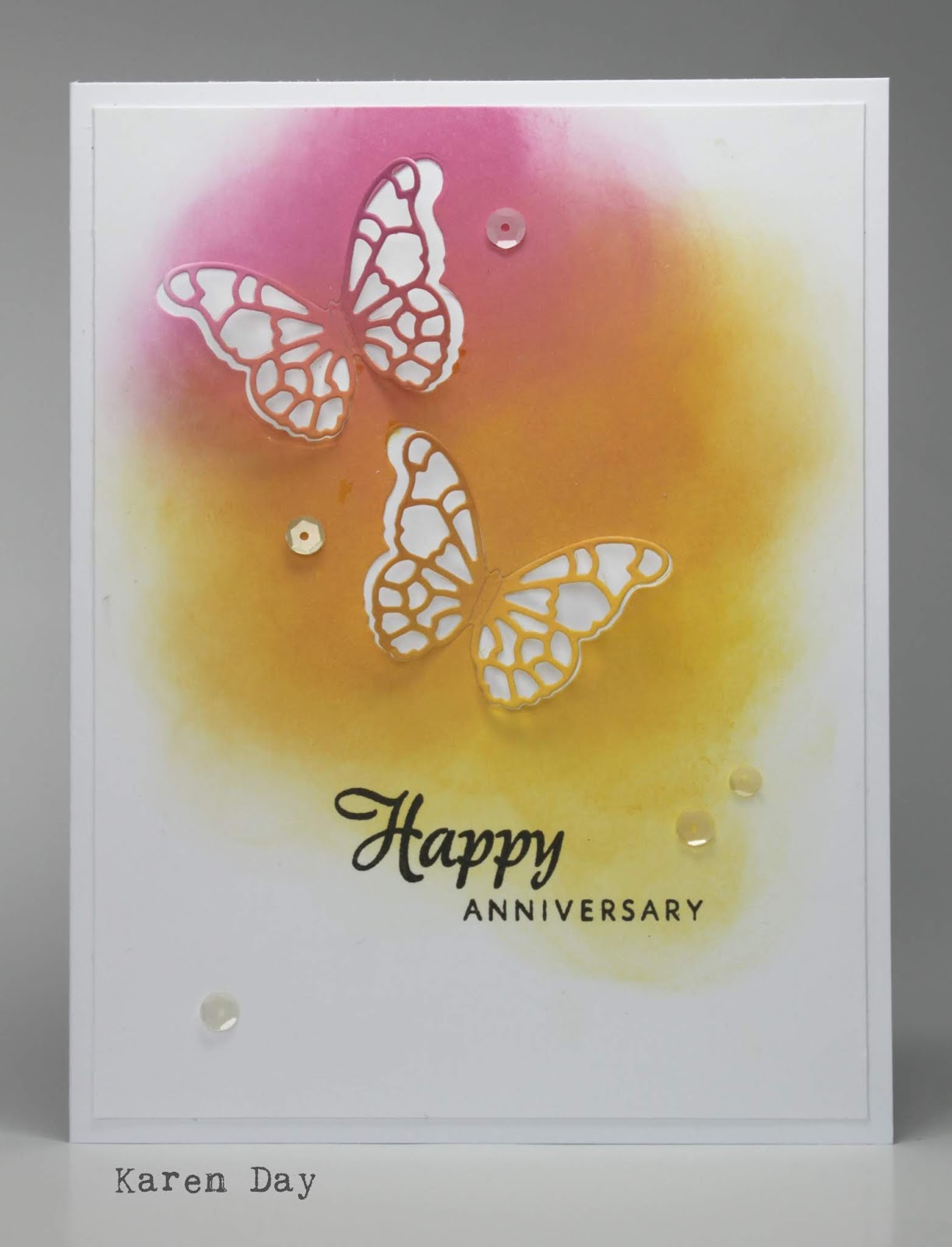 Karen's Creations: Die Cut negative card