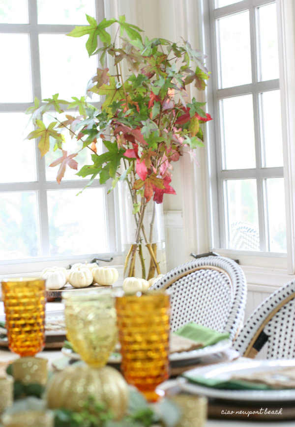 ciao! newport beach: sparkling amber for the table