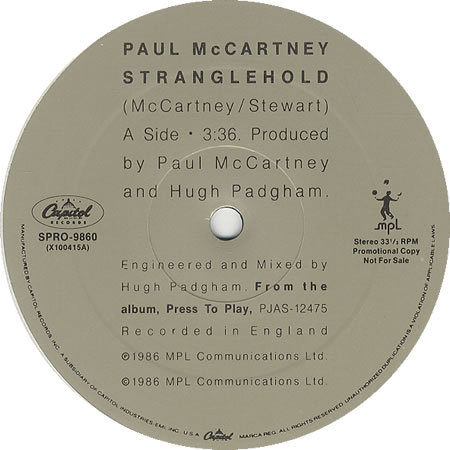 Beatles y solistas: Paul McCartney Press To Play