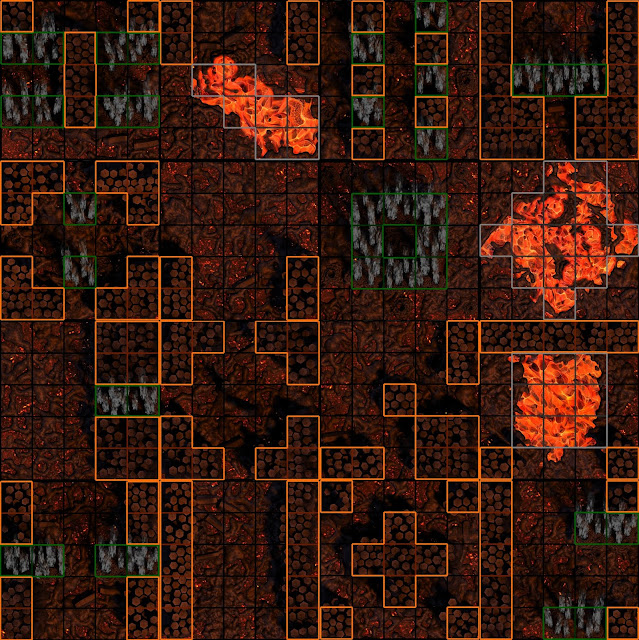 Heroclix Maps: Volcano TILE Map