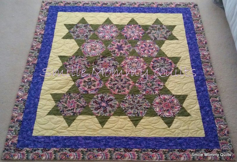 Smilie Mommy Quilts: 2011 April ~ Fun with Stack -n- Whack :-) (Quilt#3)