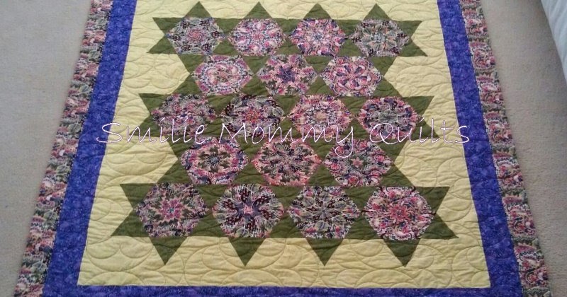 Smilie Mommy Quilts: 2011 April ~ Fun with Stack -n- Whack :-) (Quilt#3)