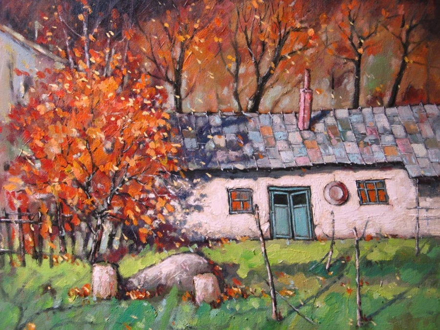 David Croitor, 1958 | Old street of Bucharest | Tutt'Art@ | Pittura ...