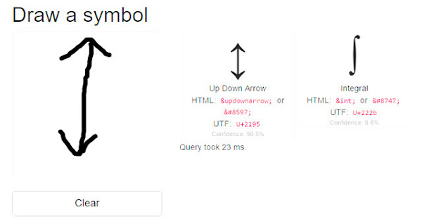 Site reconhece símbolos Unicode desenhados a mão