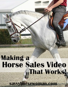 Making a Horse Sales Video That Works - Savvy Horsewoman