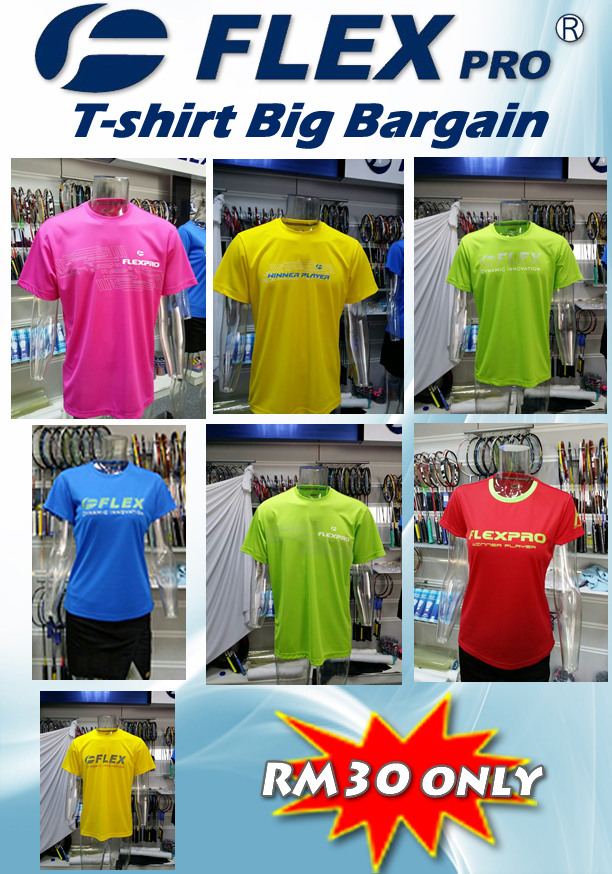 Modesliga Badminton League: FLEXPRO MALAYSIA (T-SHIRT BIG BARGAIN)