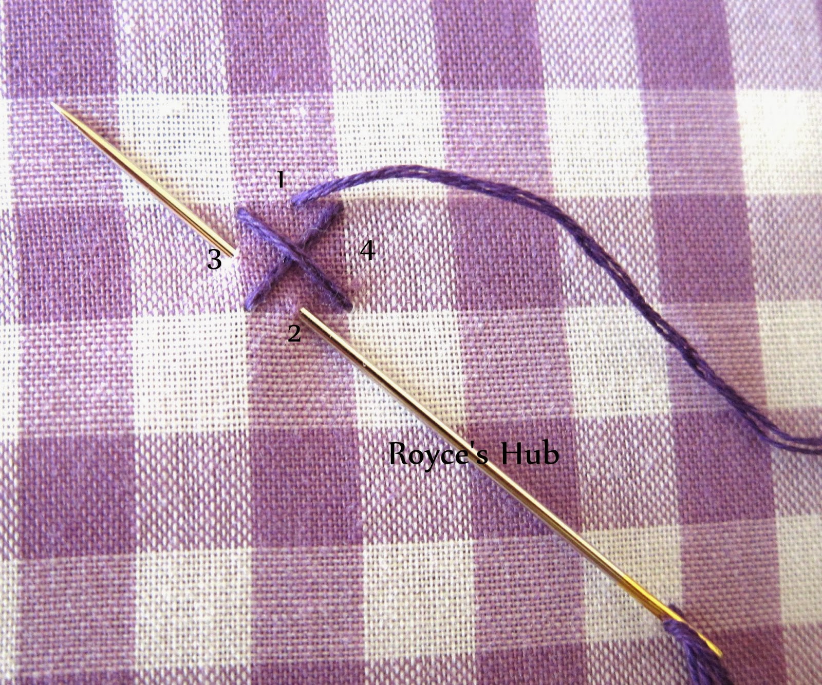 Royce's Hub: Chicken Scratch/Gingham Embroidery: The Stitches -1