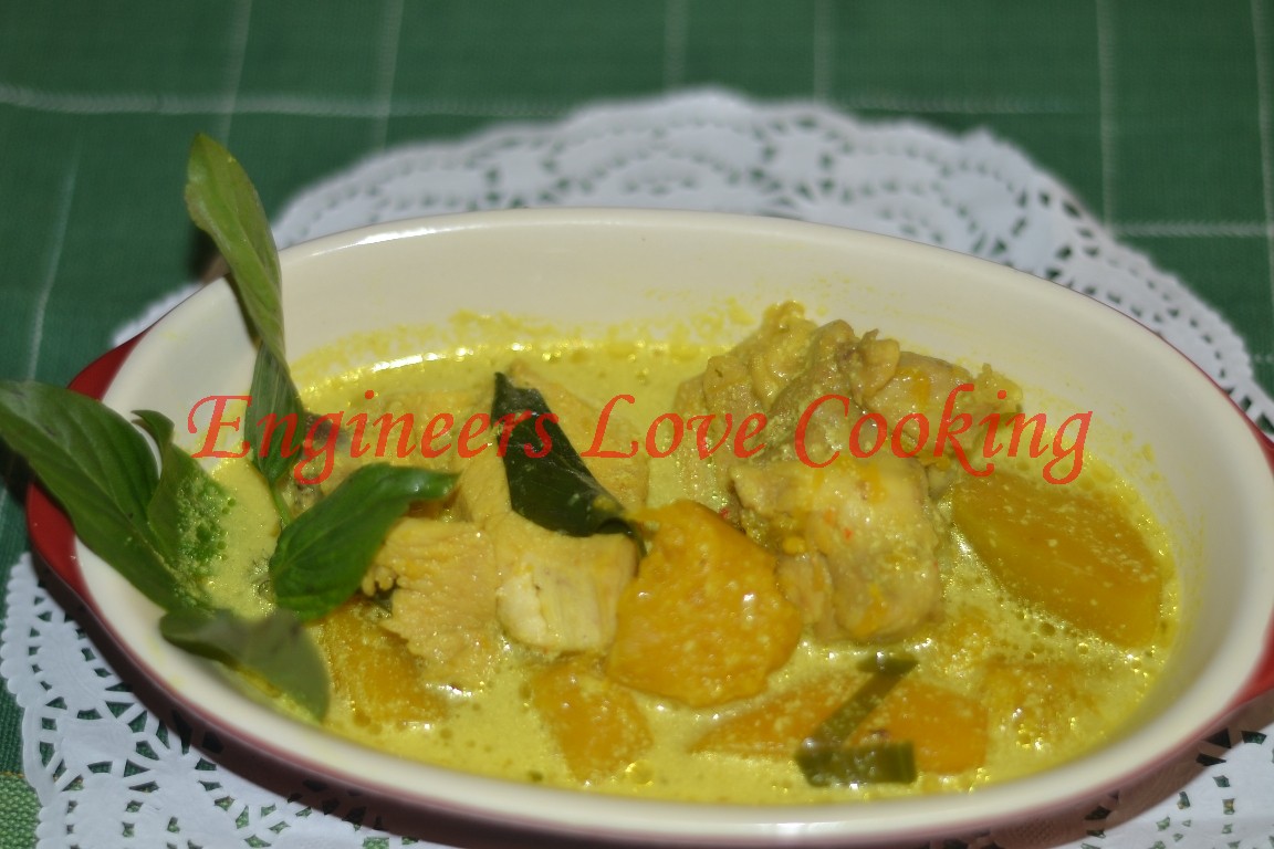 Engineers Love Cooking: MASAK LEMAK CILI PADI AYAM-LABU / CHICKEN WITH ...