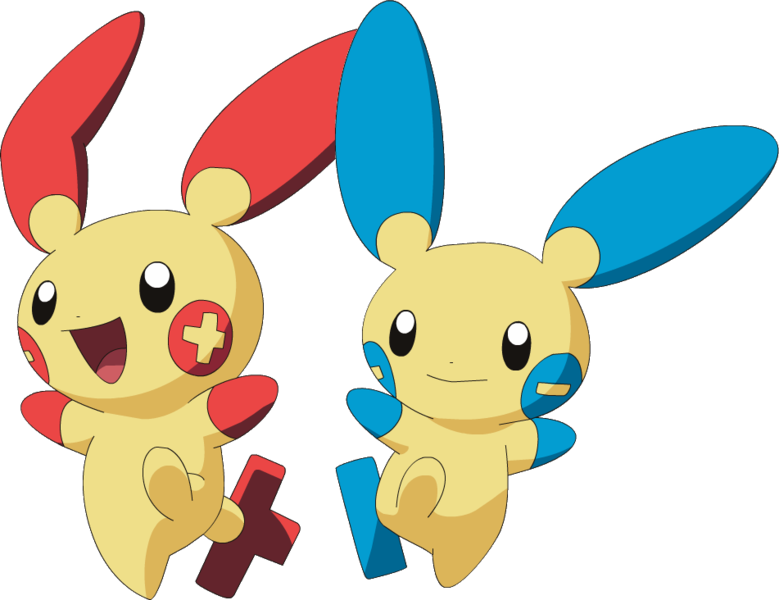 Plusle & Minun - +Plus Monster Dex