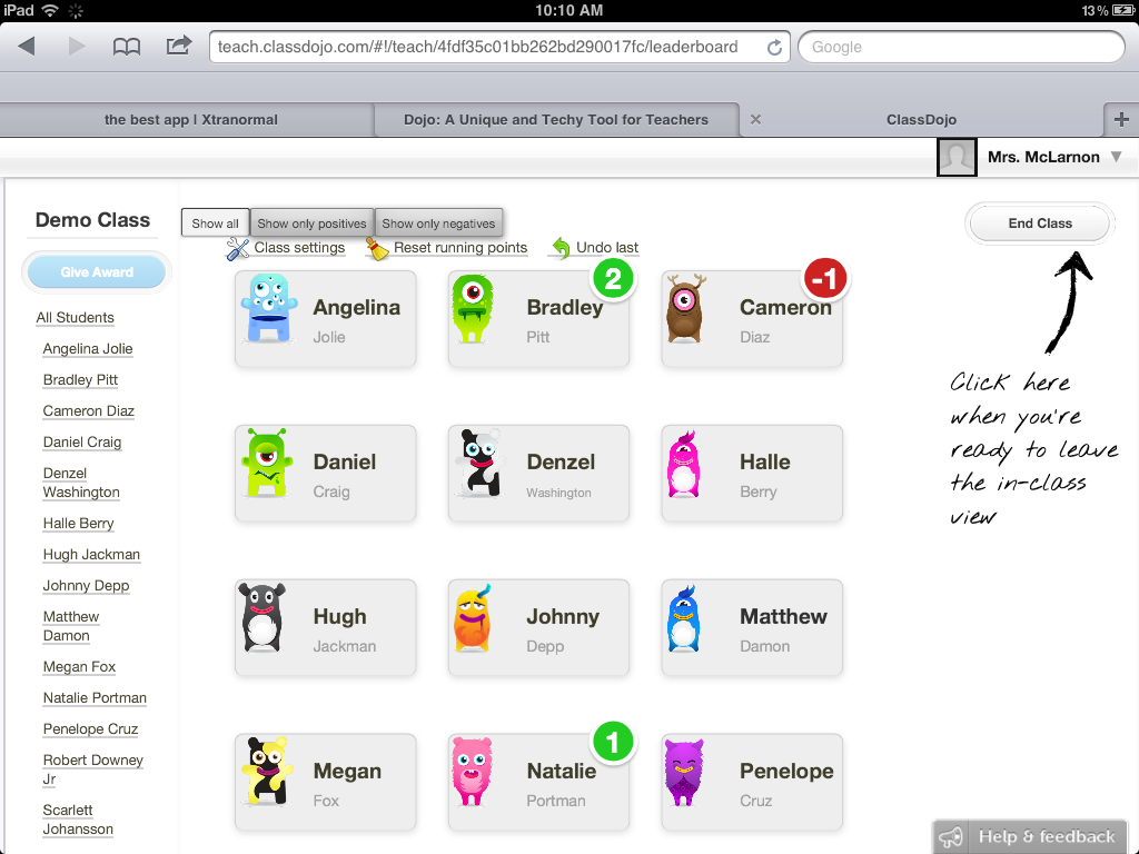 iBCHigh: Track Student Engagement with your iPad and Class Dojo