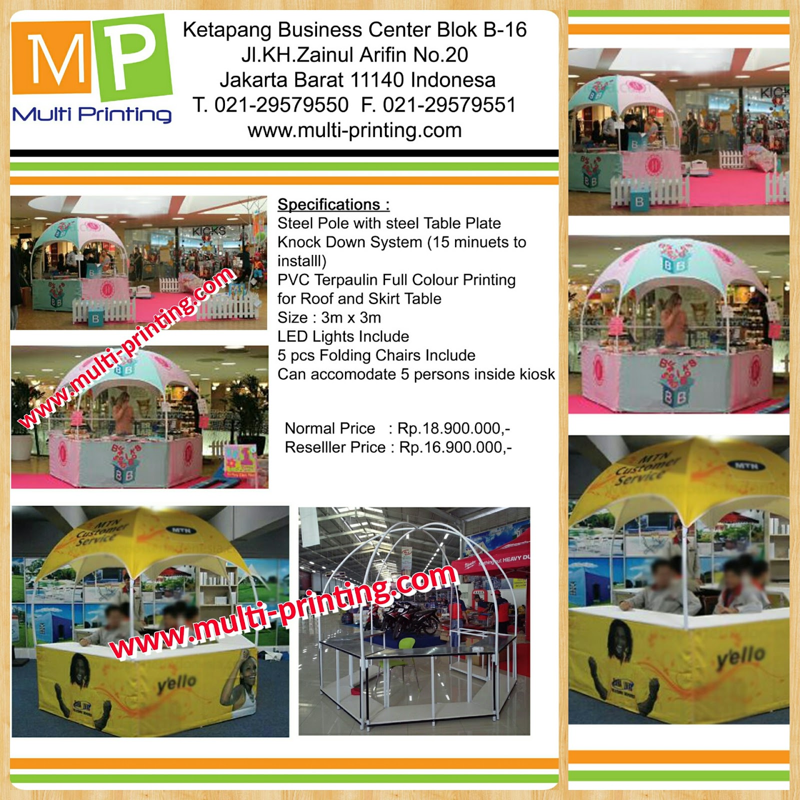 Multi Printing Menyediakan Alat - Alat Promosi : Custom Display Booth