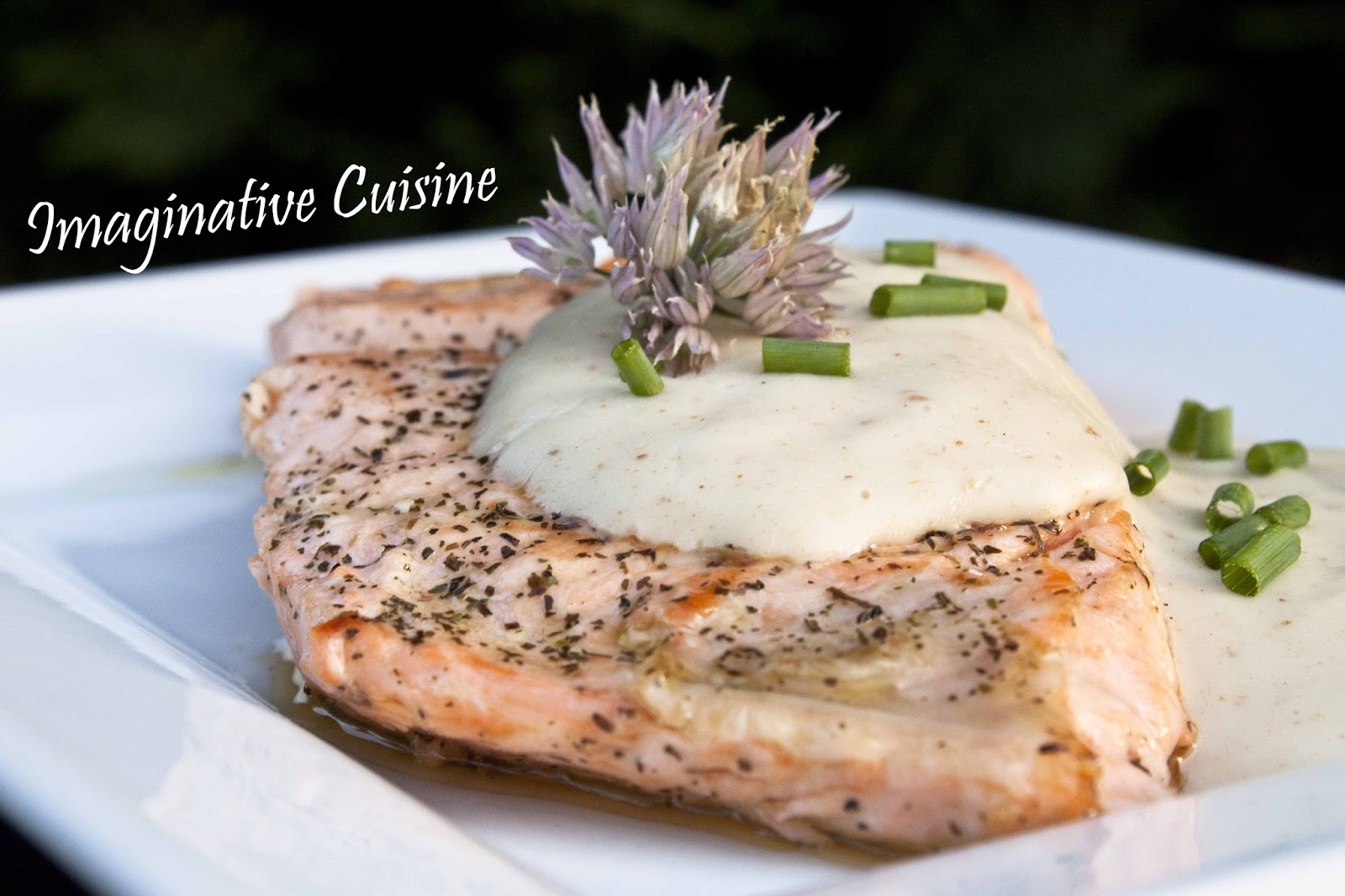 Imaginative Cuisine: Filetto di salmone scottato con erba cipollina e ...