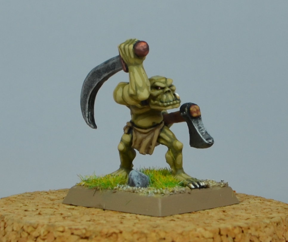 Painted Lead Miniatures: Unreleased 1987 Citadel Orcs