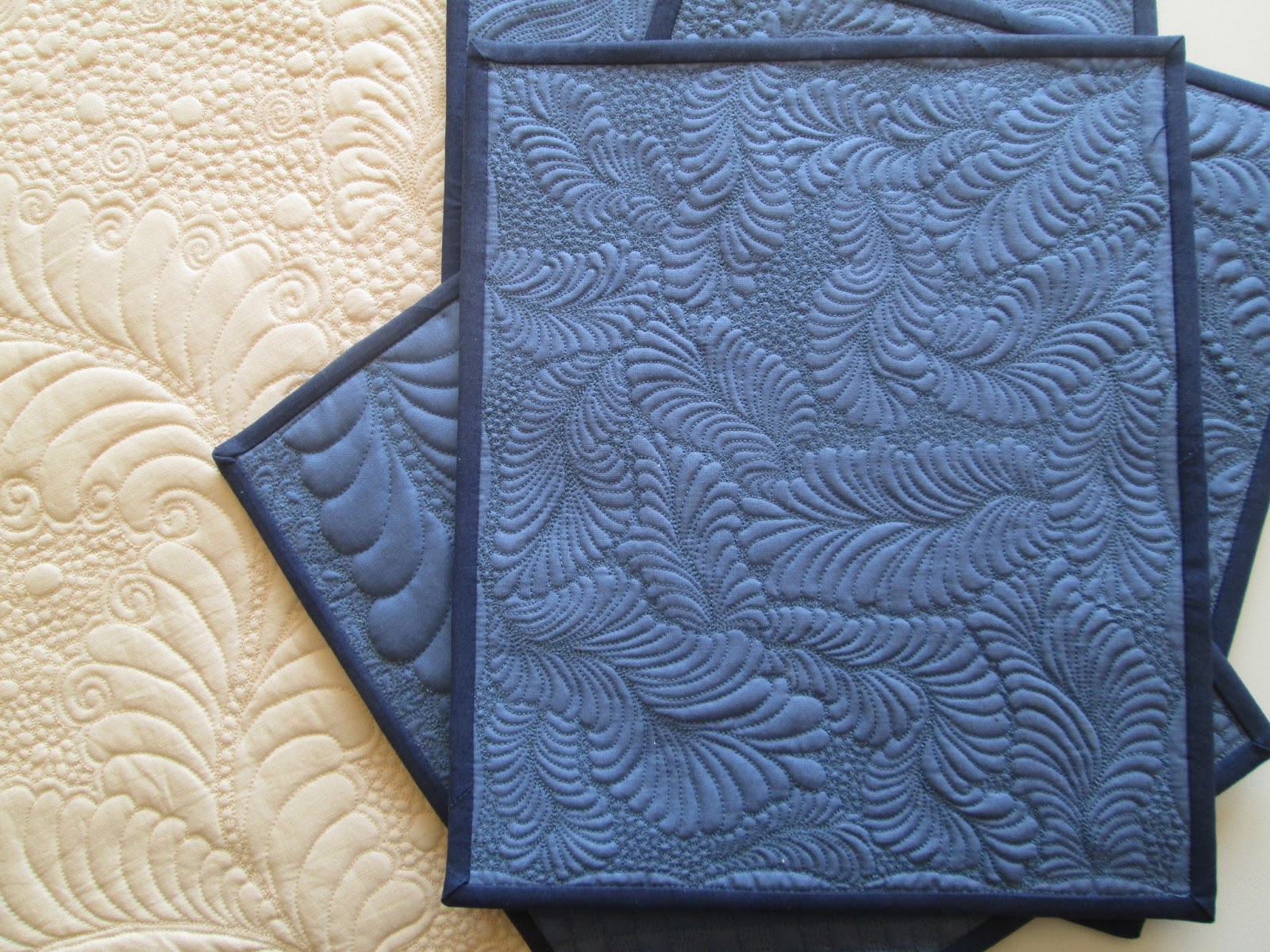 Stitch by Stitch: 2013 FMQ Feathers Challenge #3