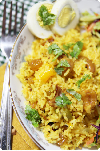 The Spice Rack: Rice Cooker Egg Pulao and a Broccoli Coleslaw