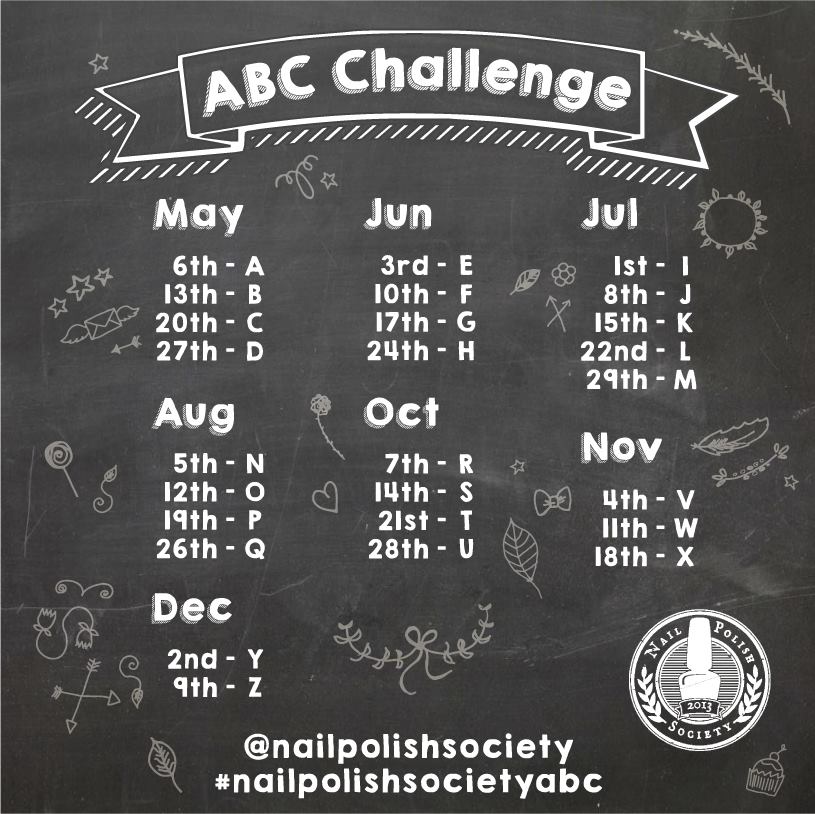 Nail Polish Society: Nail Polish Society Presents the ABC Challenge