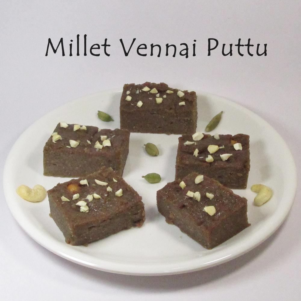 Boni's Healthy Twists: Millet Vennai Puttu / Multi-grain Health mix Pudding