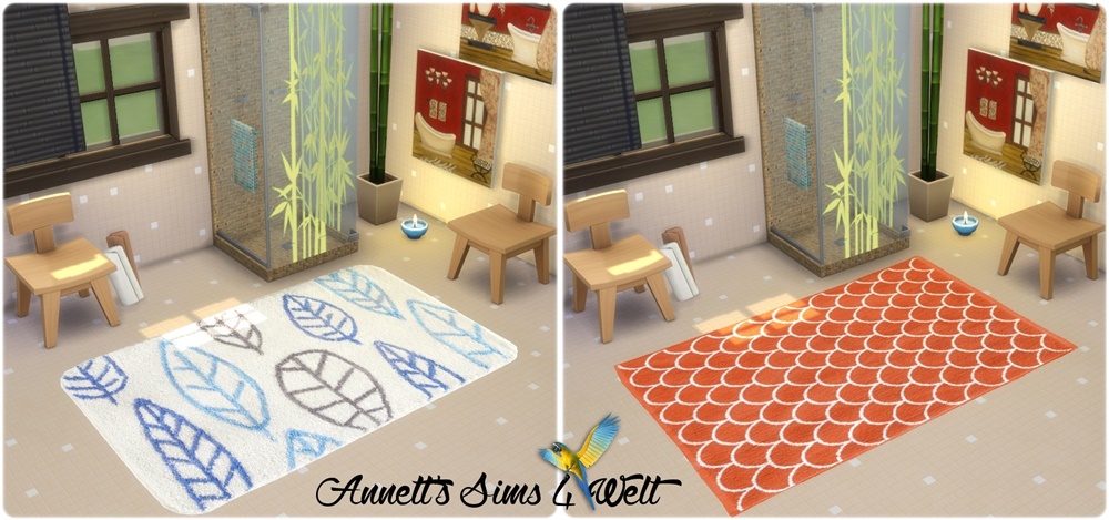 Annett's Sims 4 Welt: Bathroom Rugs