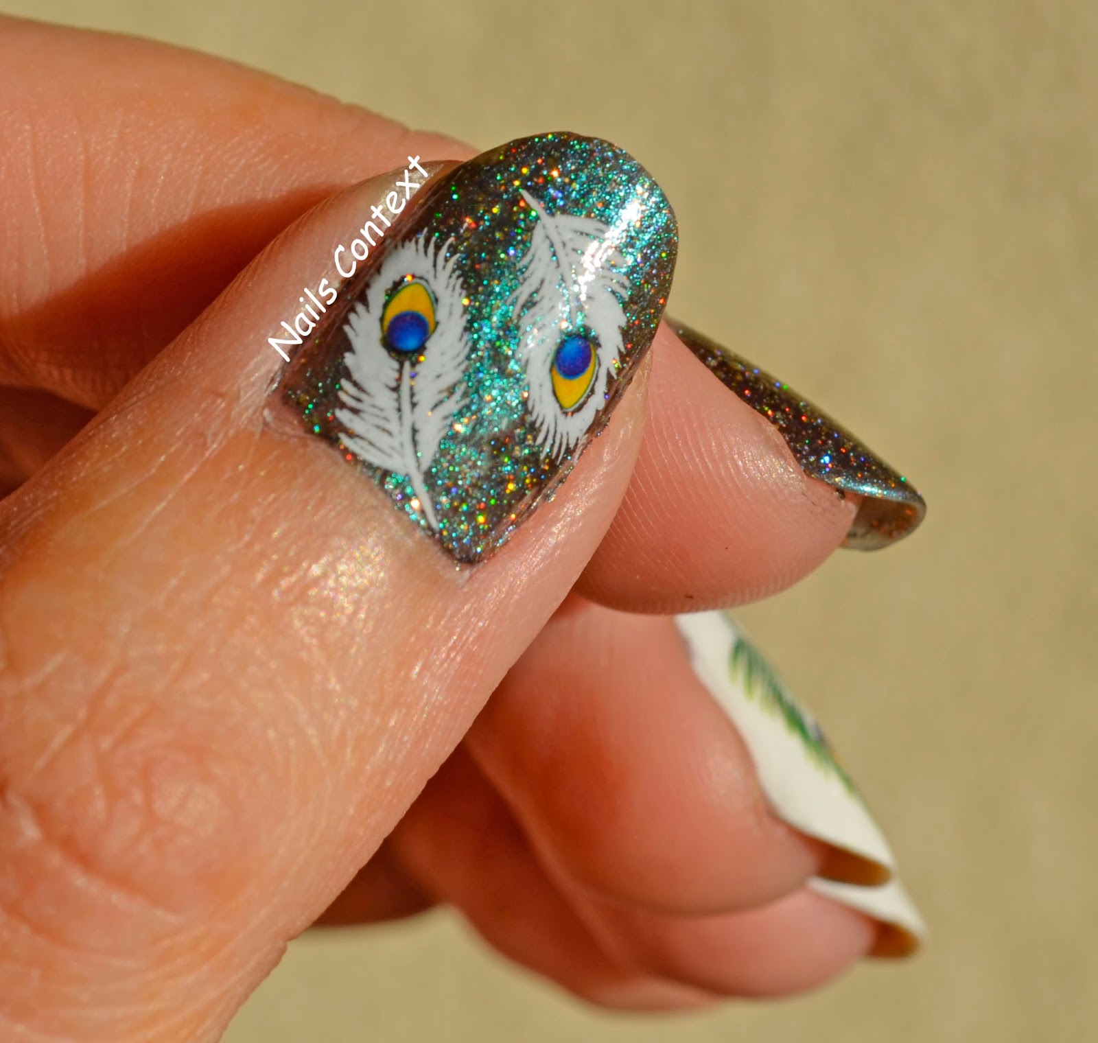 Nails Context: Peacock Feathers
