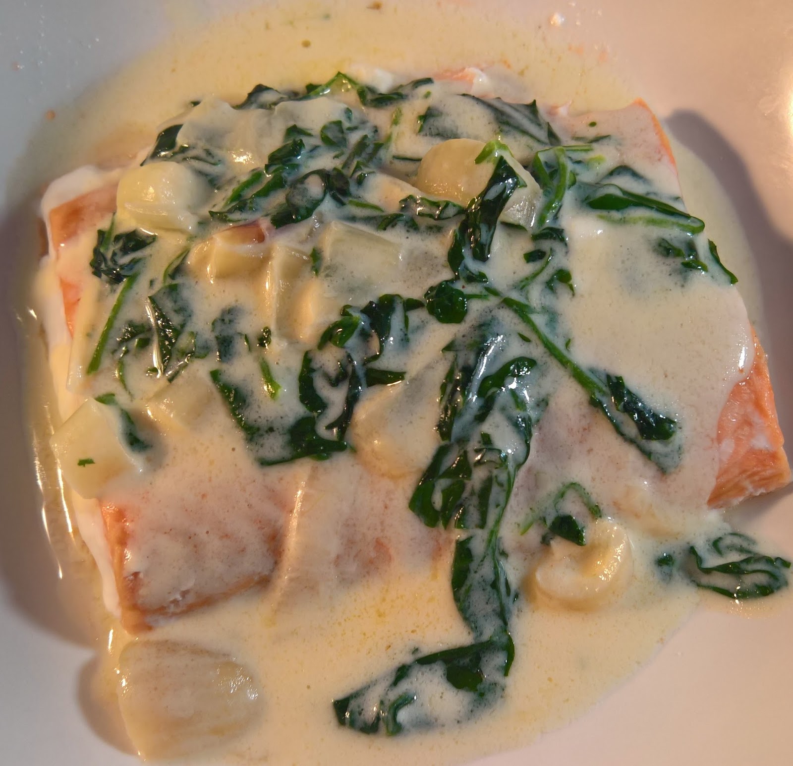 Saumon sauce au cresson