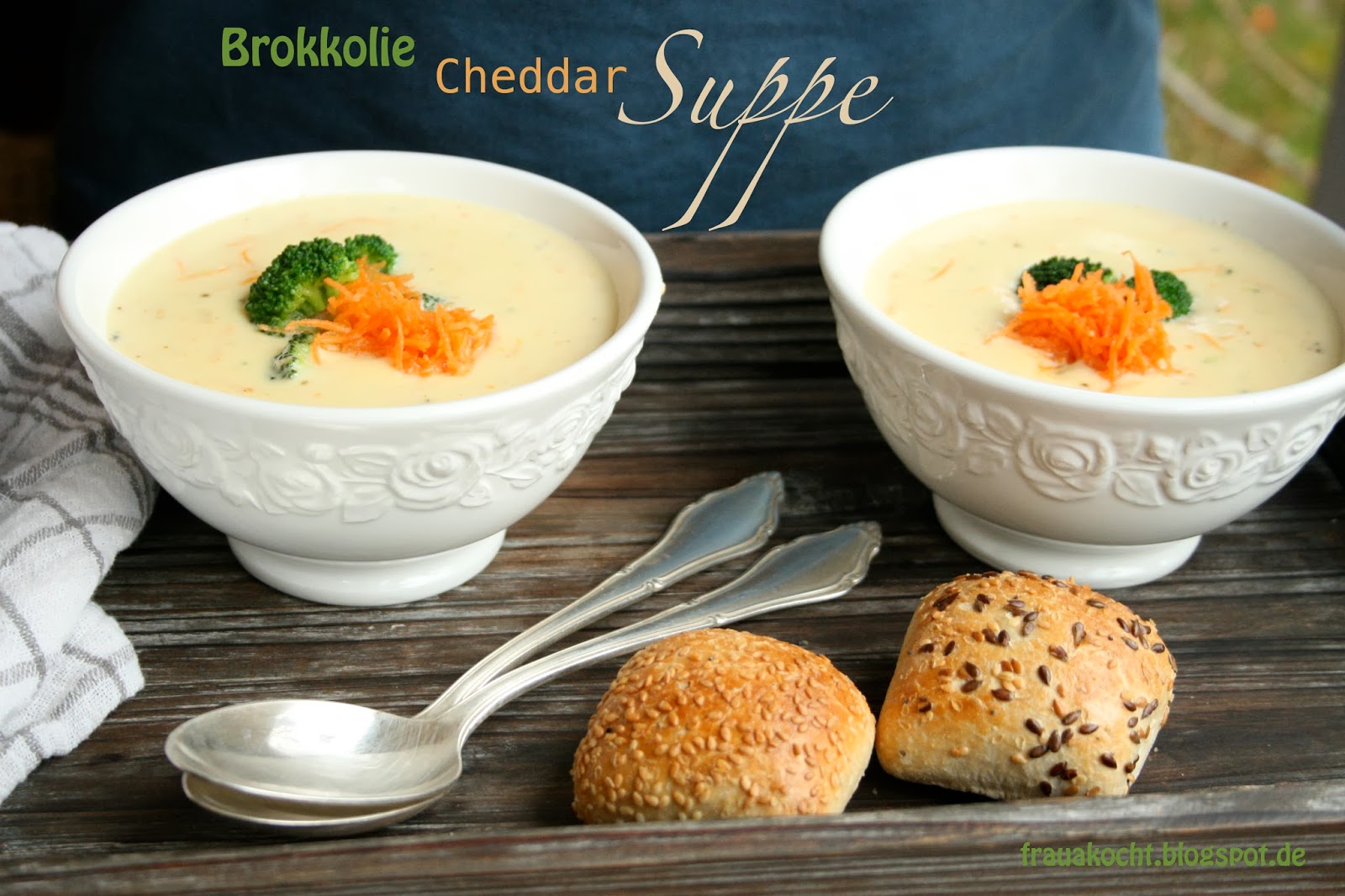 Frau A. kocht : Ein Süppchen in Ehren... Brokkolie – Cheddar - Suppe ...