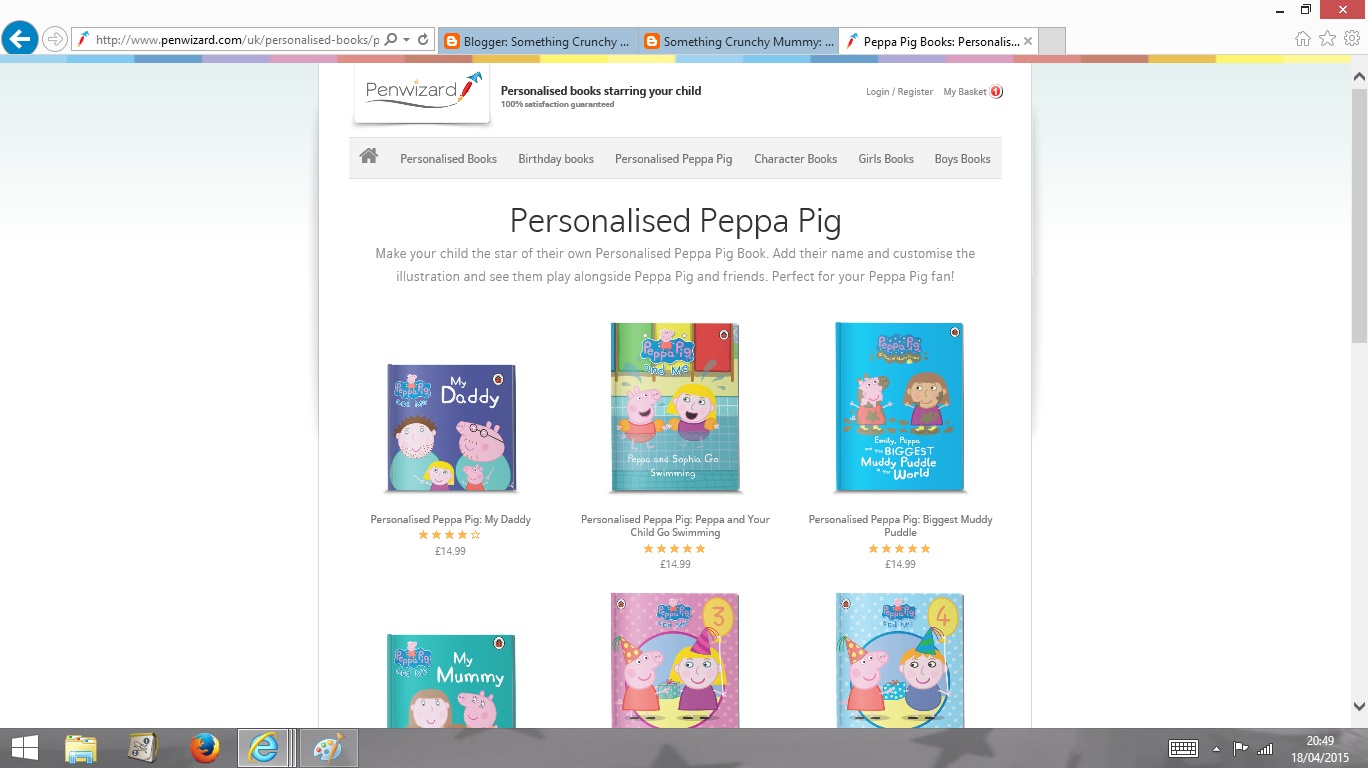 Something Crunchy Mummy: A Personalised Peppa Pig Book From Penwizard ...
