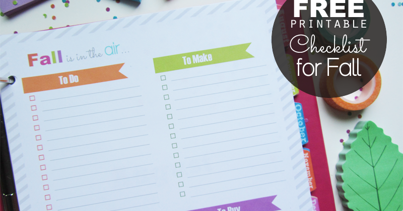 Clean Life and Home: FREEBIE: Fall Checklist - organize your autumn!