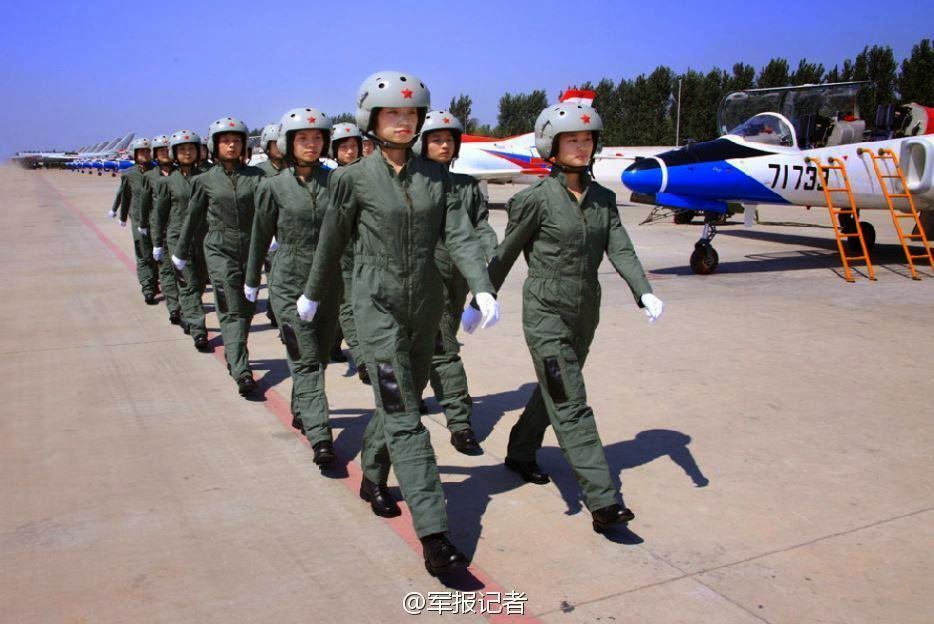 Asian Defence News: PLAAF women pilot trainees