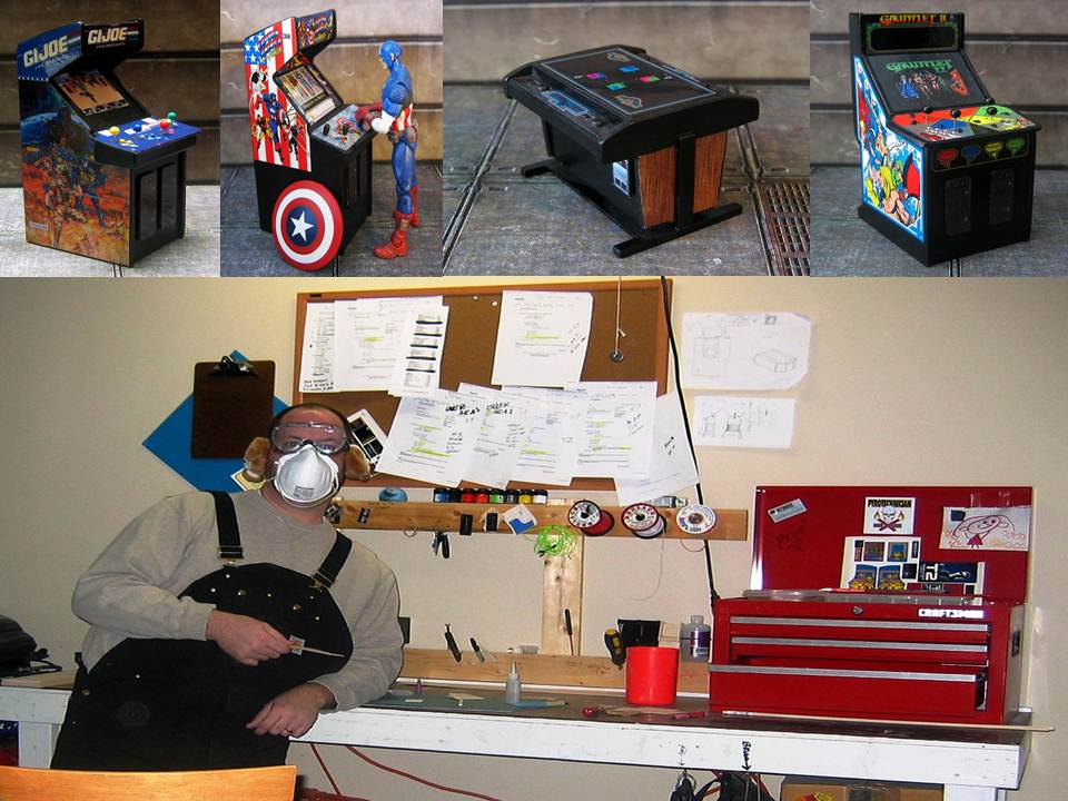 The Toy Box: Justin Whitlock's Custom Arcade Cabinet Models