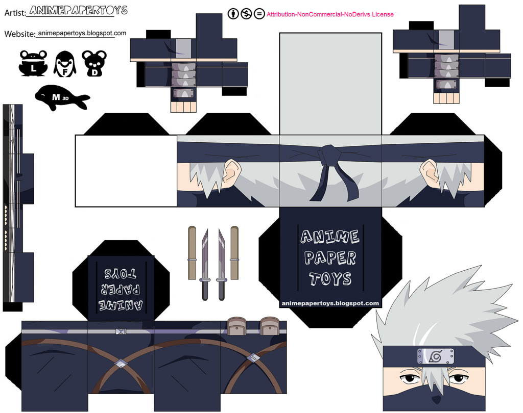 Naruto Türkiye Resmi Blogu: Kakashi Papercraft