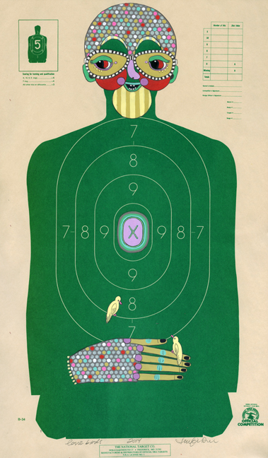 Jennifer Davis Art: Custom Hand-Painted Paper Shooting Targets