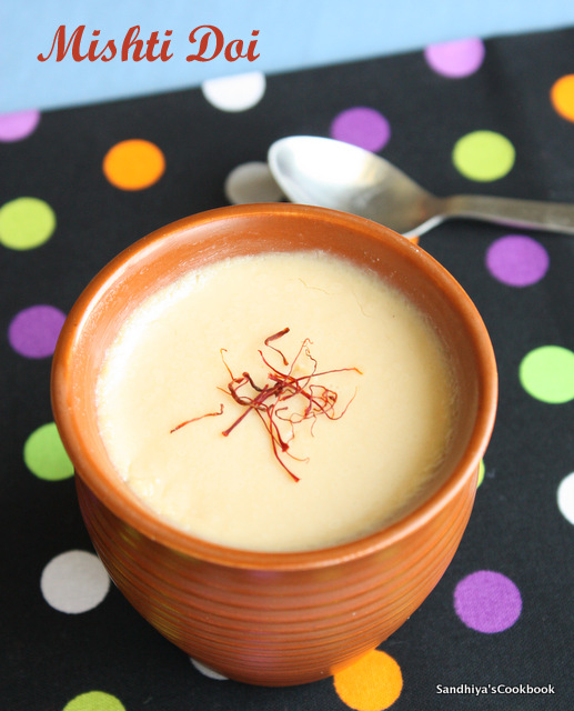 Sandhiya's Cookbook: Mishti Doi | Bengali Sweetened Yogurt | Bengali Sweet