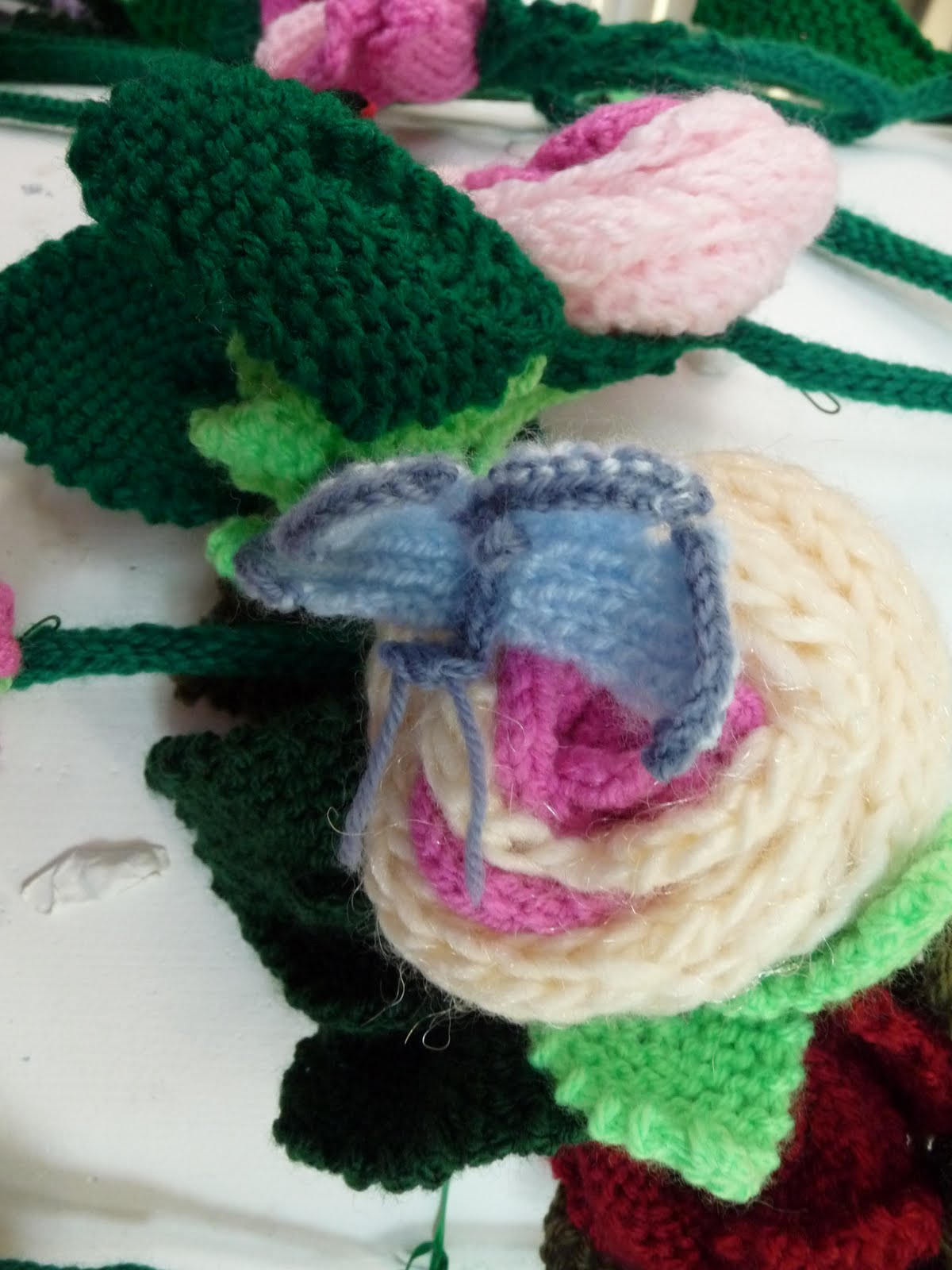 Blooming Marvellous ~ community knitted garden : BBC filmed us today