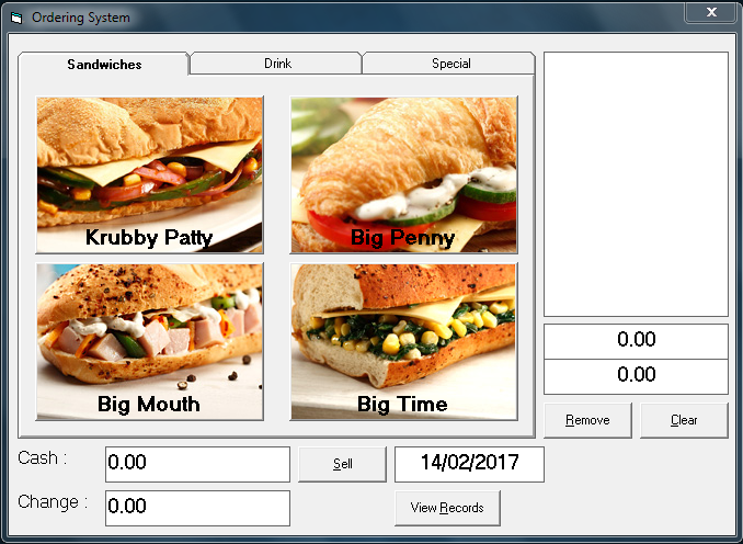 CodesChart: Ordering System Flowchart