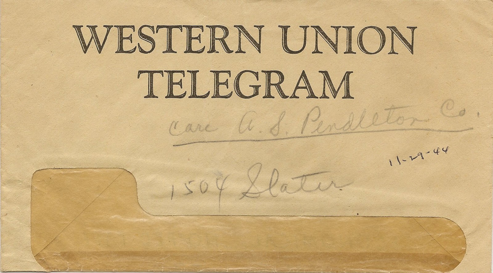 The Pendleton Genealogy Post: Military Monday - The Dreaded Telegram